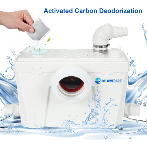 FLO500 Dreamsani 500W Macerator Pump for Macerating Toilet Upflush Toilet Basement