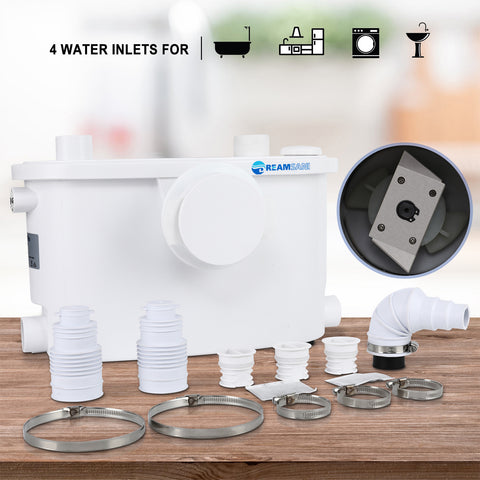 FLO500-B Dreamsani 500W Macerator Pump for Macerating Toilet Upflush ...