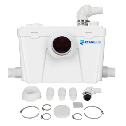 LSFLO500 Dreamsani Macerating Upflush Toilet Basement with 500W ...